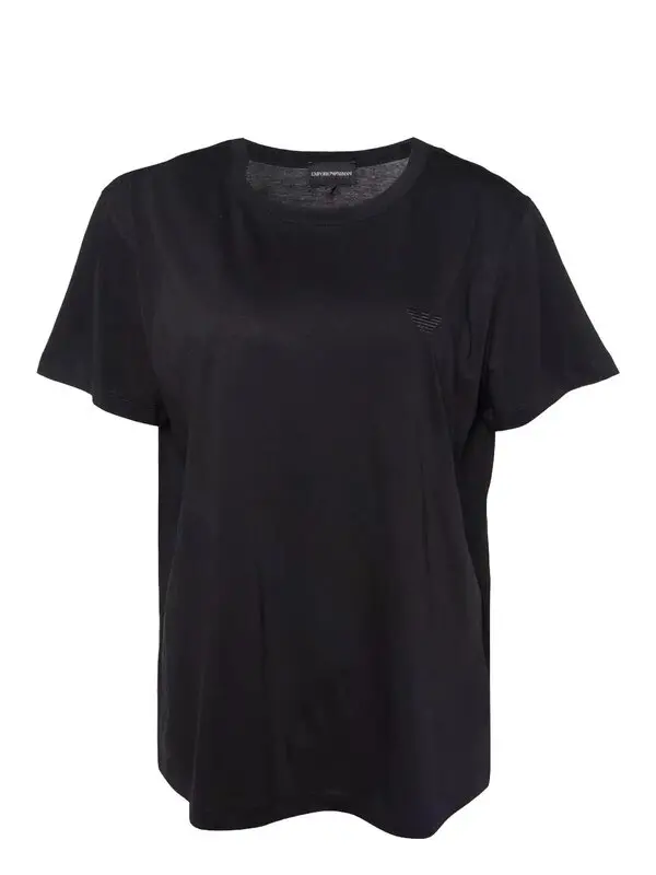 Emporio Armani Logo-print T-shirt - Black