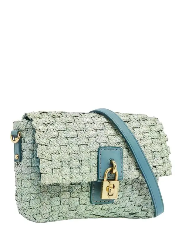 Dolce & Gabbana Padlock-detail Shoulder Bag - Blue