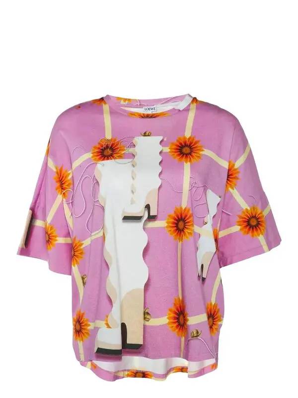 Loewe Graphic-print T-shirt - Pink