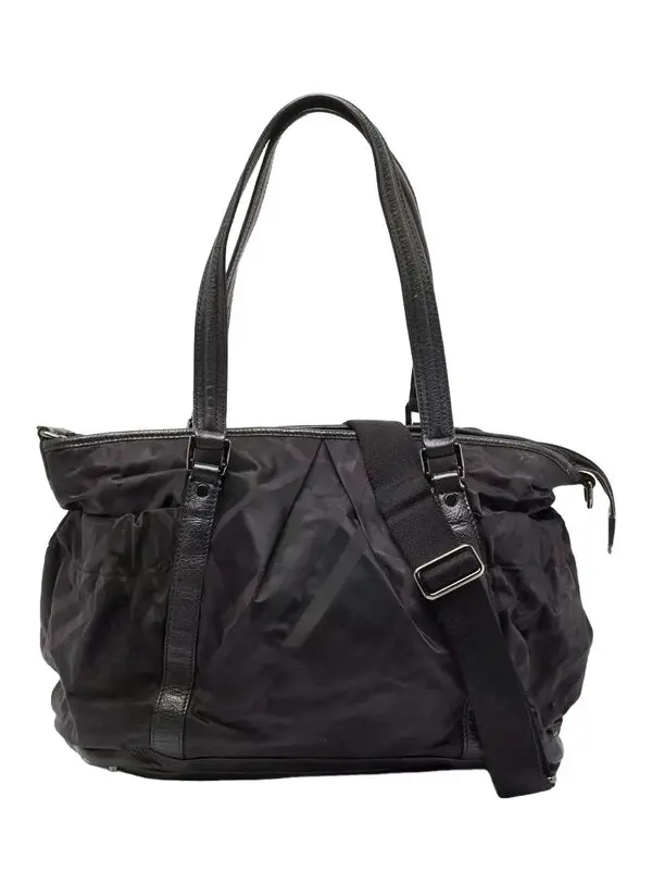 Burberry Leather Diaper Bag - Black