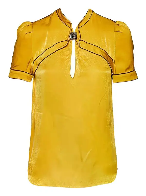 Gucci Silk Top - Yellow