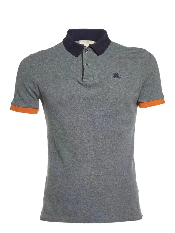 Burberry Cotton Polo Shirt - Grey