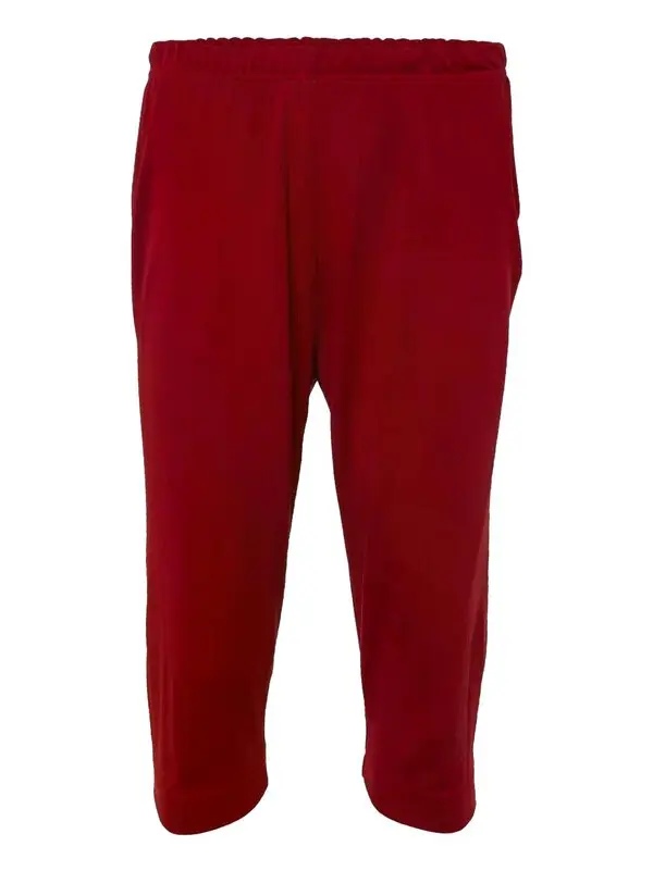 Dolce & Gabbana Elasticated-waist Cropped Trousers - Red