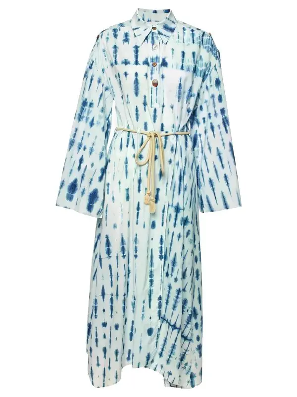 Nanushka Tie-dye Print Dress - Blue