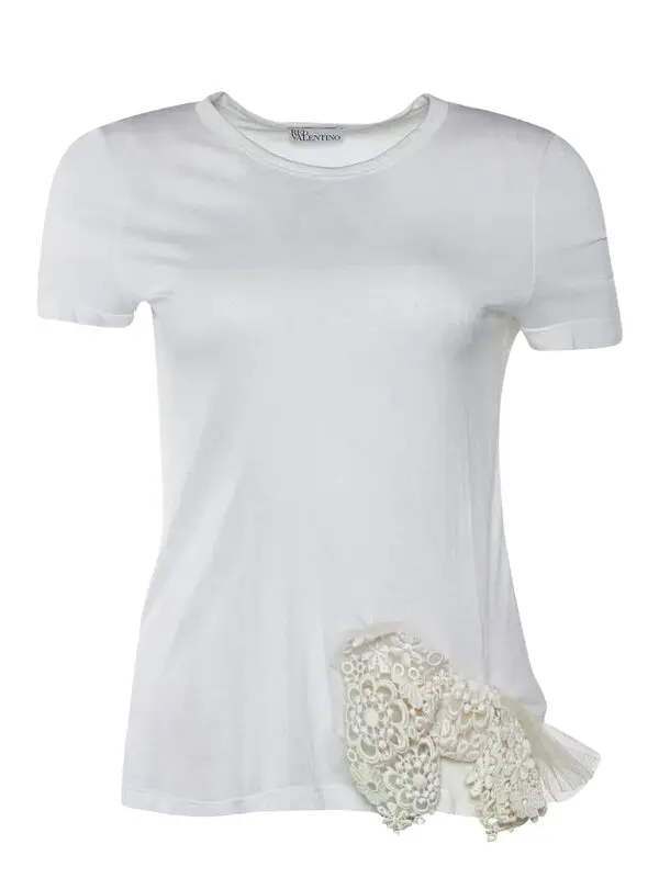 Valentino Garavani Bow-detail T-shirt - White