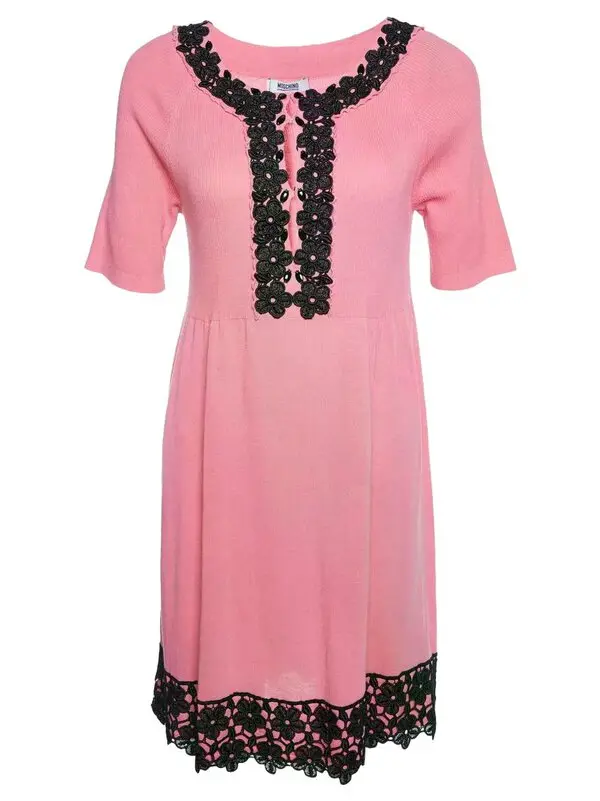 Moschino Cotton A-line Dress - Pink
