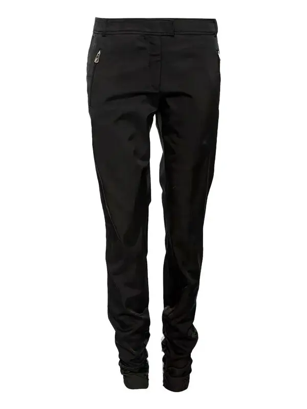 Versace Ruched-hem Trousers - Black