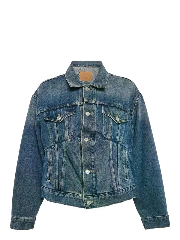 Balenciaga Darted-seams Denim Jacket - Blue