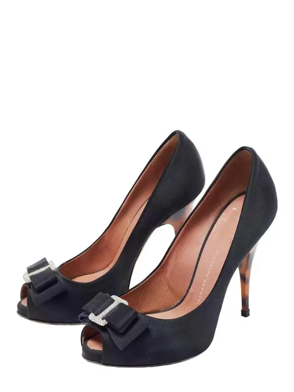 GIUSEPPE ZANOTTI 120mm Bow-detail Pumps - Black