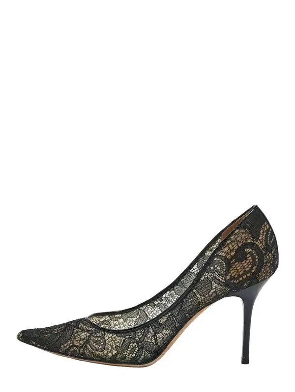 JIMMY CHOO Pumps With Lace Detailing - Black