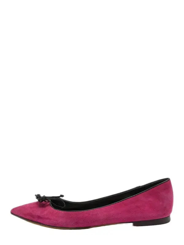 TOM FORD Suede Bow Flats - Purple