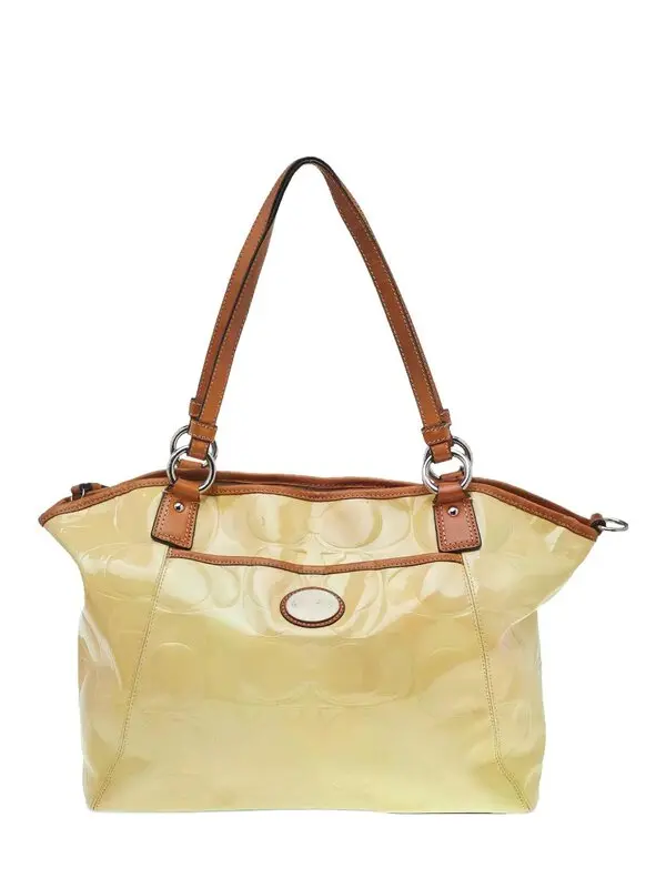 COACH VINTAGE Logo-embossed Tote Bag - Neutrals