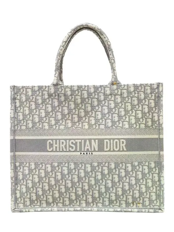 Dior Book Oblique Tote Bag - Grey