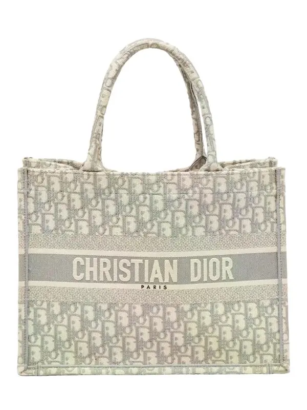 Dior Book Monogram Tote Bag - Grey