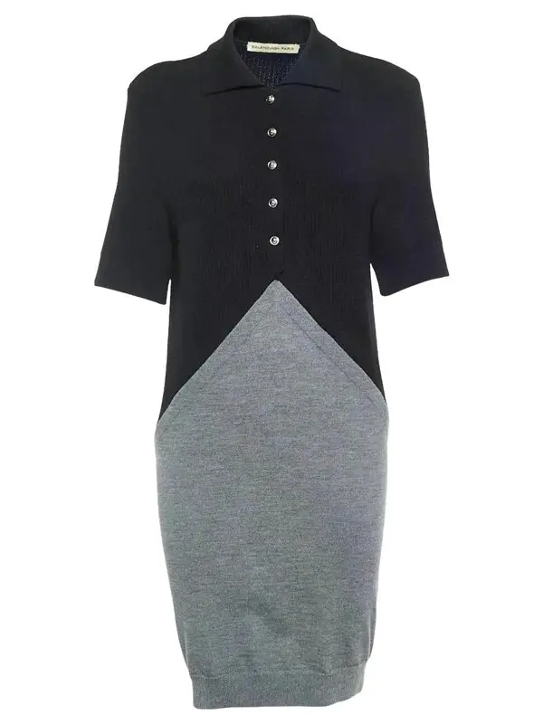 Balenciaga Colour-block Polo Dress - Black