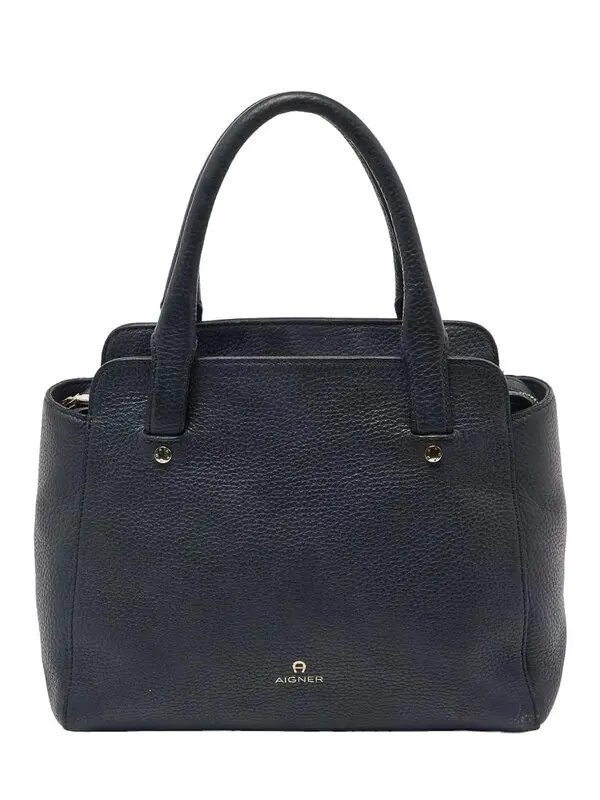 AIGNER Leather Tote Bag - Blue