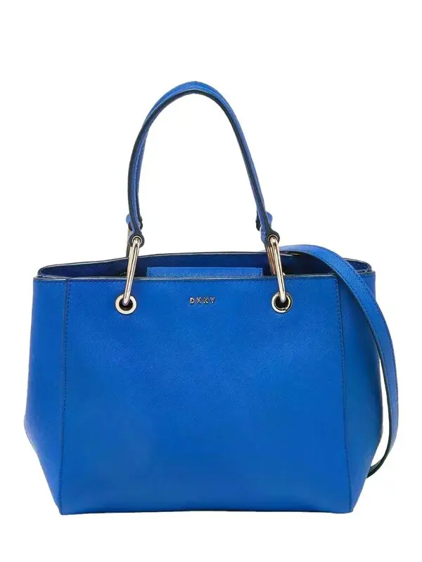 Dkny Saffiano Leather Tote Bag - Blue