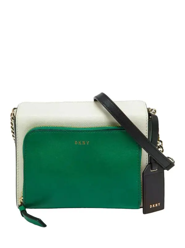 Dkny Bryant Park Leather Cross Body Bag - White