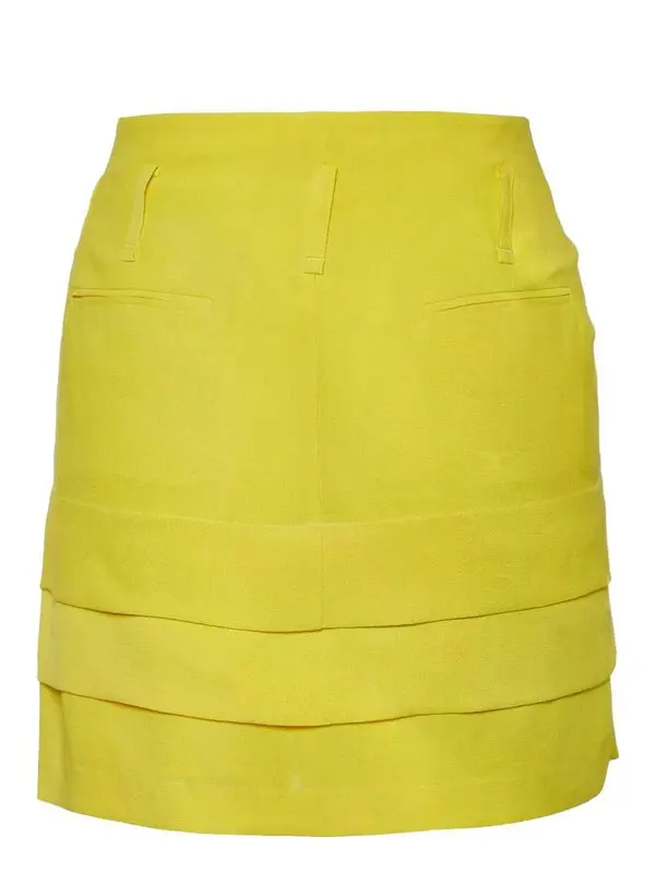 Balenciaga Silk Mini Skirt - Yellow