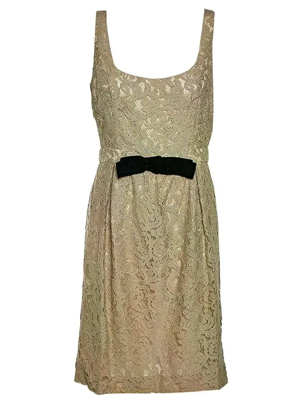 Moschino Lace Mini Dress - Neutrals