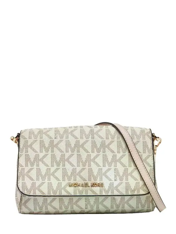 Michael Kors Monogram Crossbody Bag - White