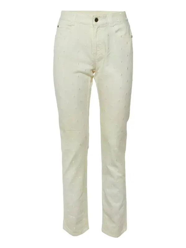Stella McCartney Star-embroidered Jeans - White