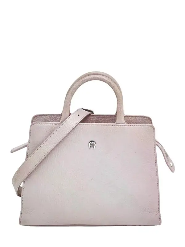AIGNER Small Leather Cybill Tote Bag - Pink