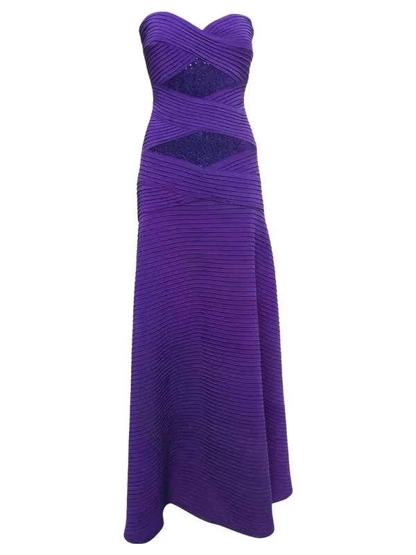 Tadashi Shoji Strapless Gown - Purple