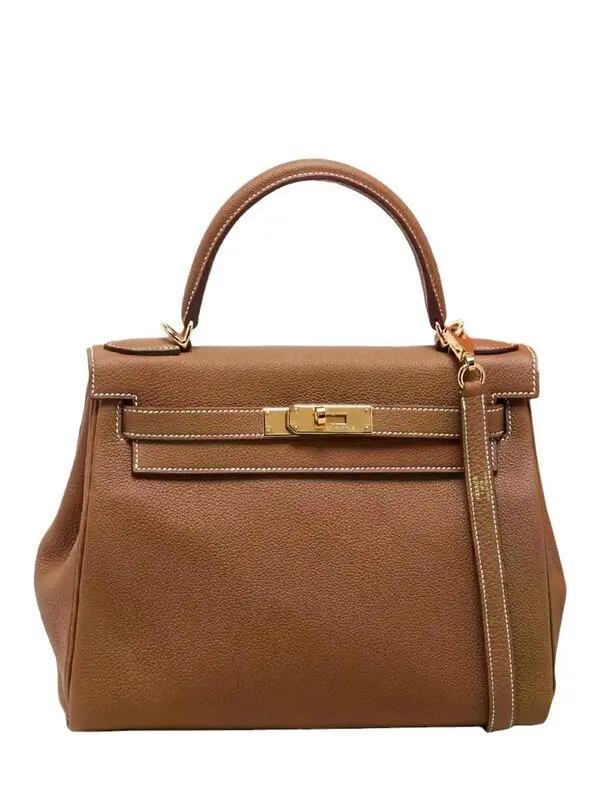 Hermès Leather Kelly Retourne Tote Bag - Brown