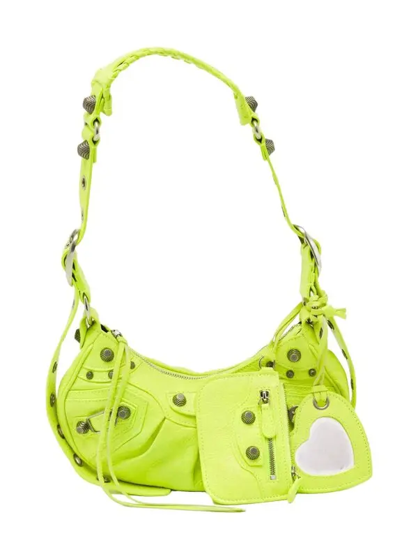 Balenciaga Stud-detail Shoulder Bag - Green