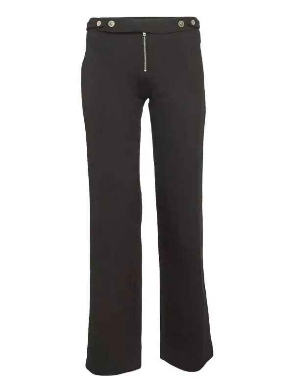 Versace Crepe Tailored Trousers - Black