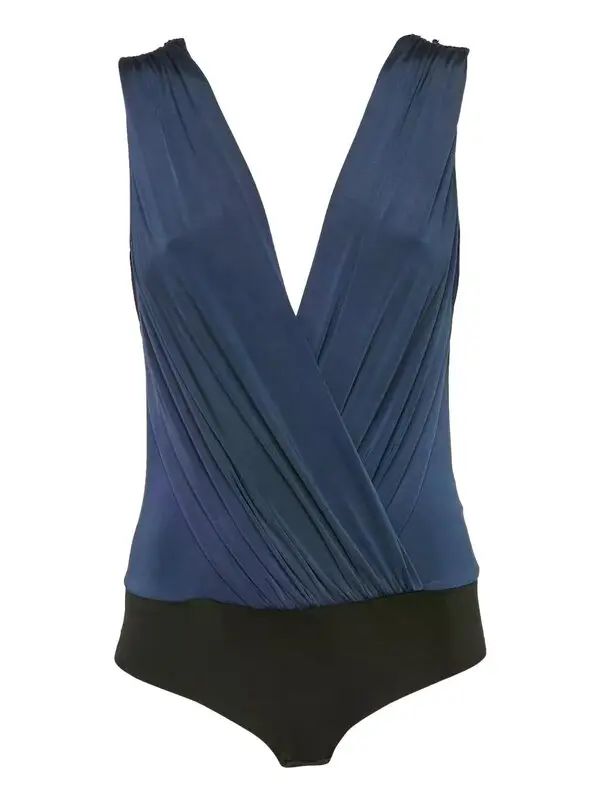 Elisabetta Franchi V-neck Bodysuit - Blue
