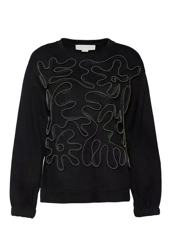 Stella McCartney Zip-detailed Sweater - Black