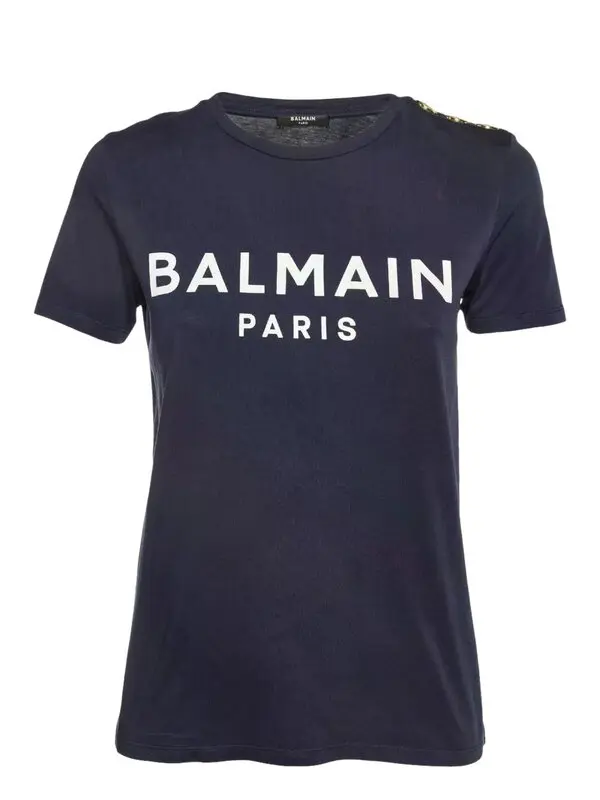 Balmain Logo-print T-shirt - Blue