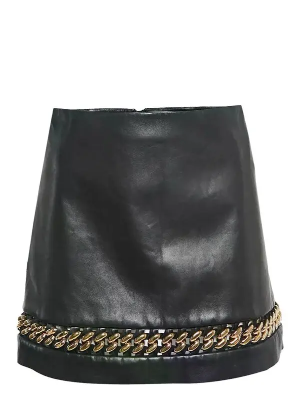 Versace Chain-detail Mini Skirt - Black