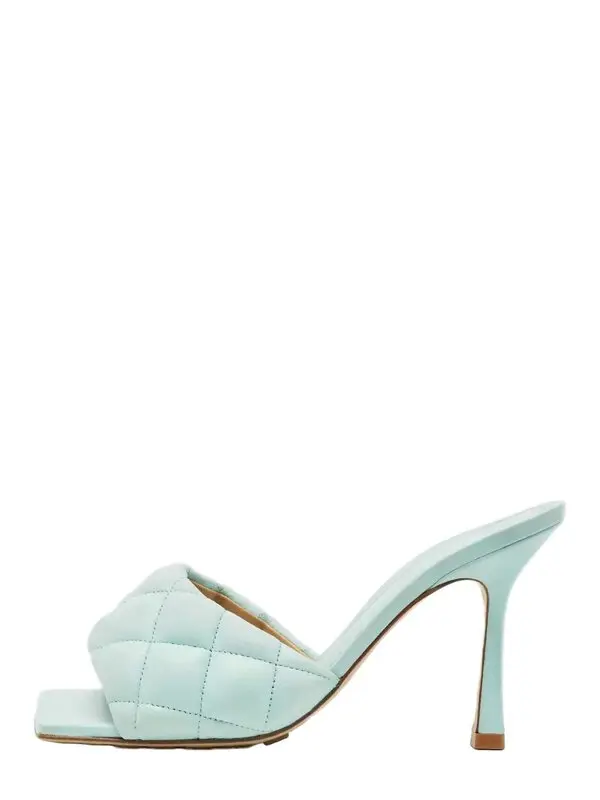 Bottega Veneta 90mm Padded Square-toe Mules - Blue
