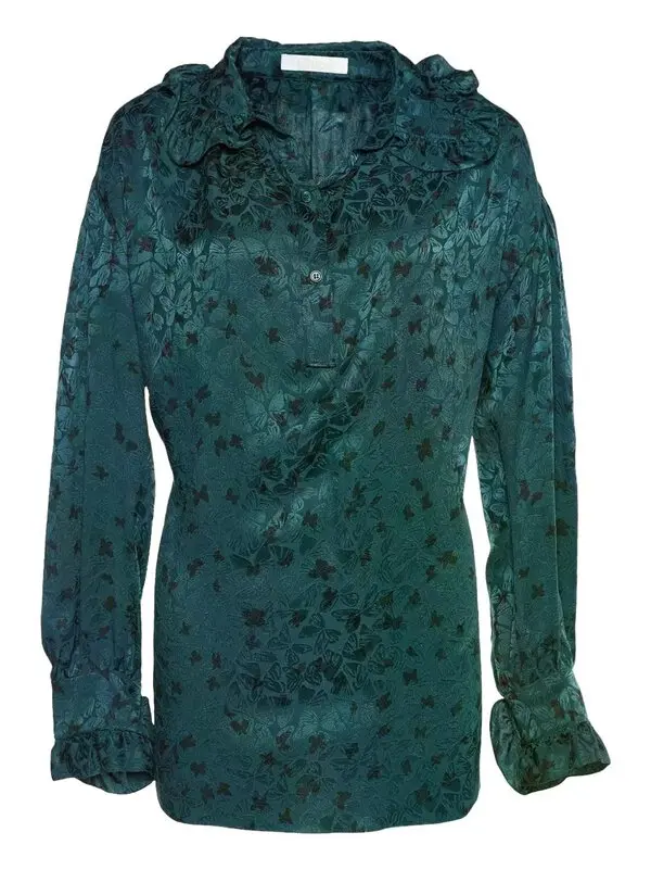 Chloé Silk Button-down Shirt - Green