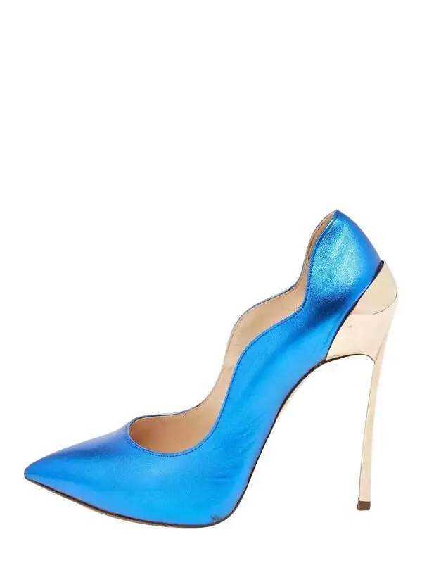 Casadei 115mm Leather Pumps - Blue