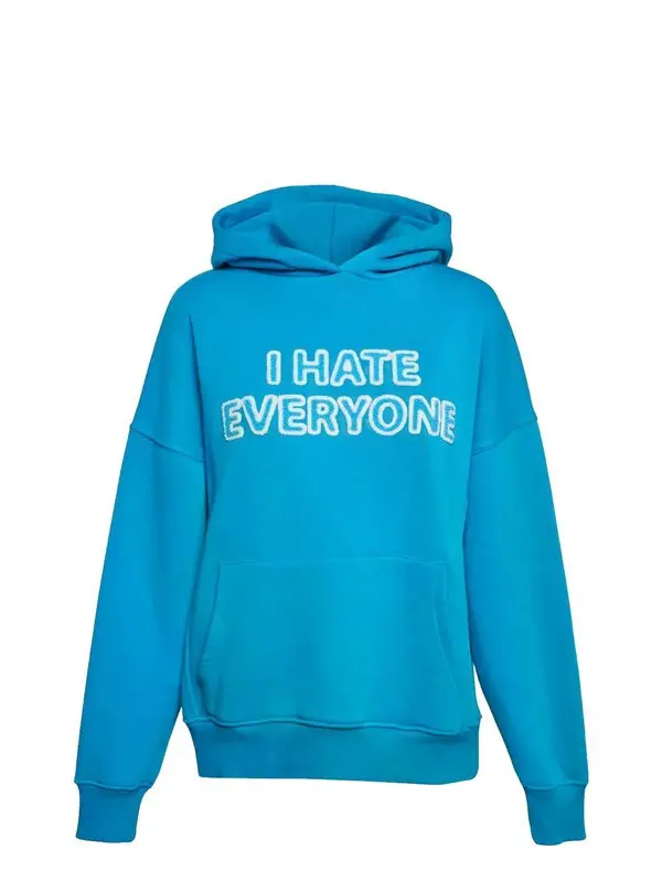RUMOR Slogan-print Hoodie - Blue