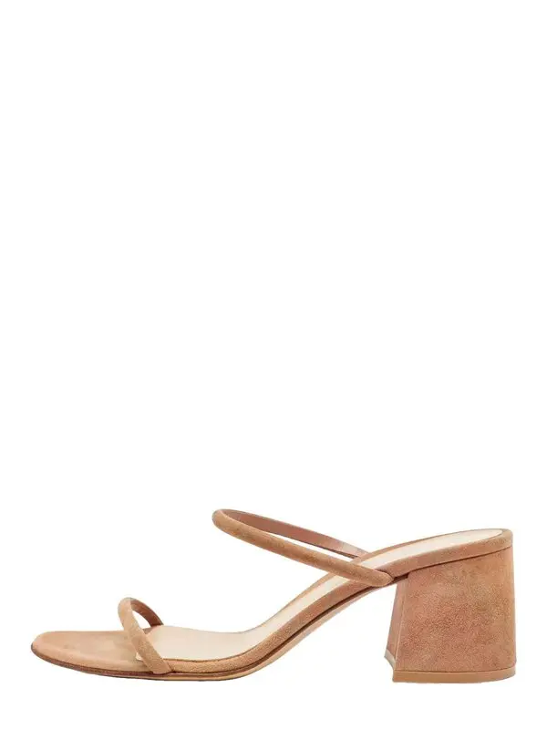 GIANVITO ROSSI Suede Strappy Sandals - Brown
