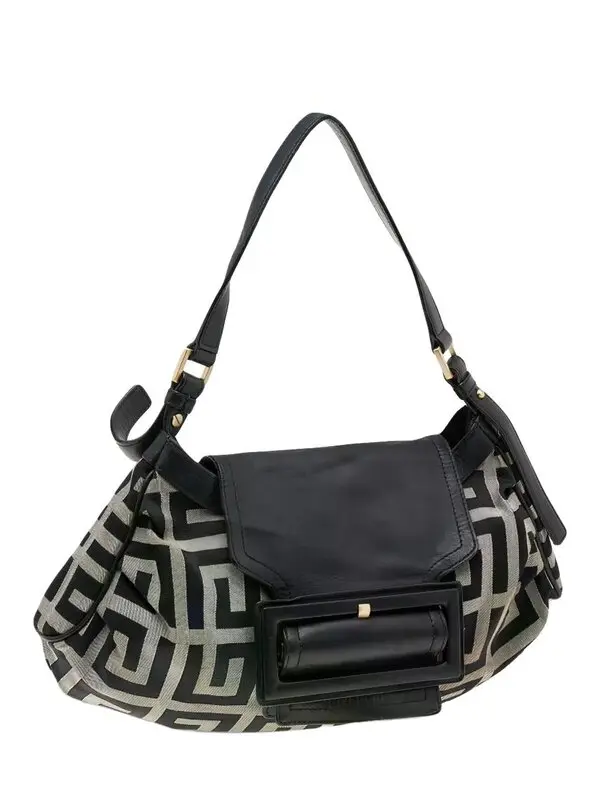 Givenchy 4g Canvas Shoulder Bag - Black