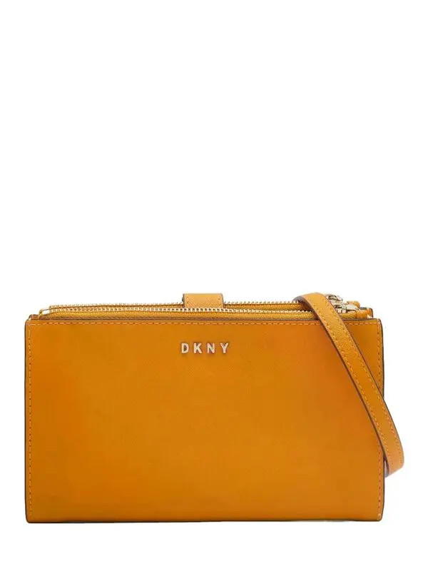Dkny Leather Crossbody Bag - Yellow
