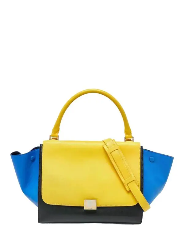Celine Leather Shoulder Bag - Yellow