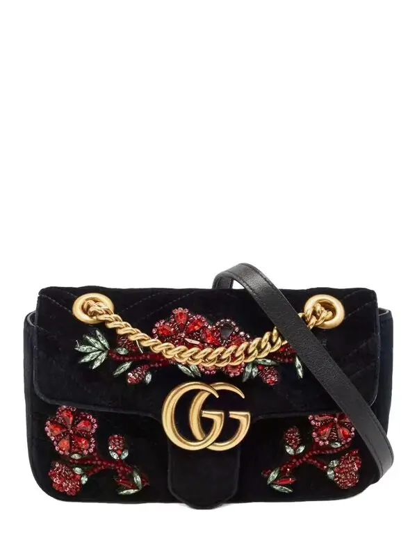 Gucci Gg Marmont Shoulder Bag - Black