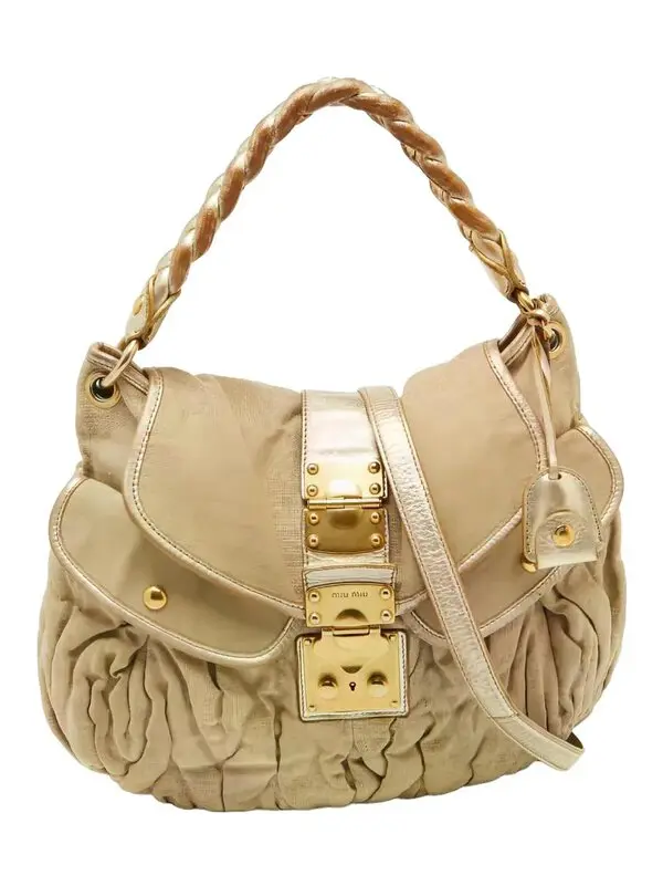 Miu Miu Coffer Shoulder Bag - Neutrals