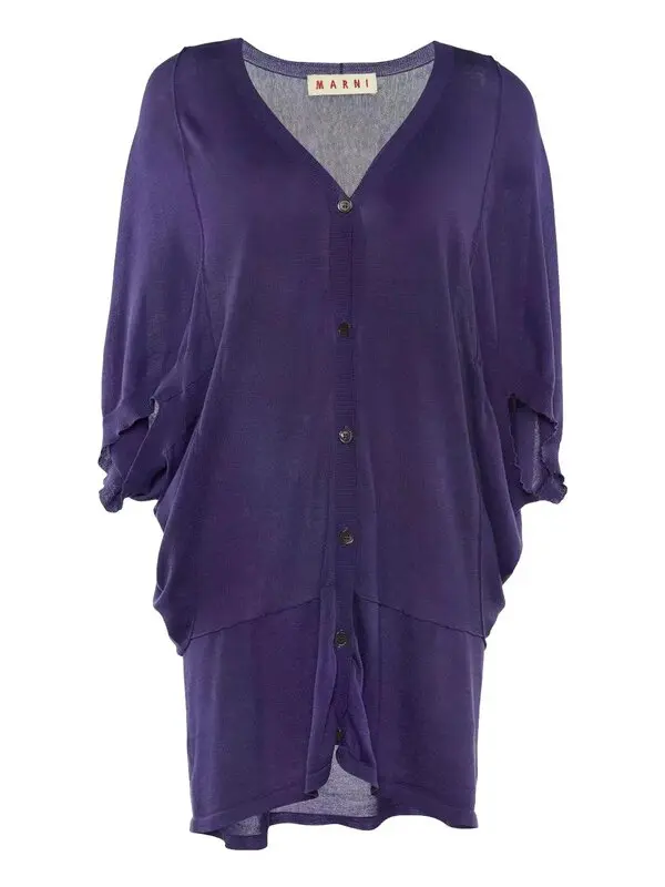 Marni Wide-sleeved Cardigan - Purple