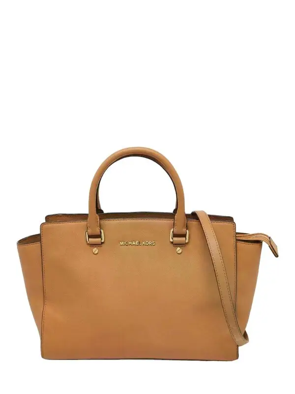 Michael Kors Leather Tote Bag - Brown