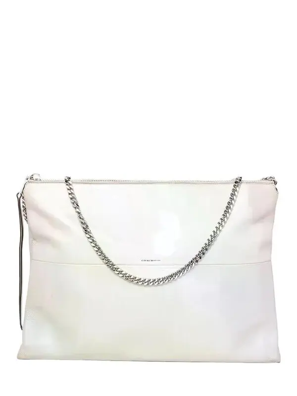 COACH VINTAGE High-rise Leather Shoulder Bag - White