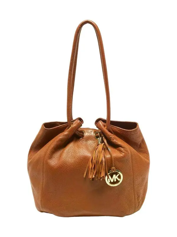 Michael Kors Leather Tassel Bag - Brown