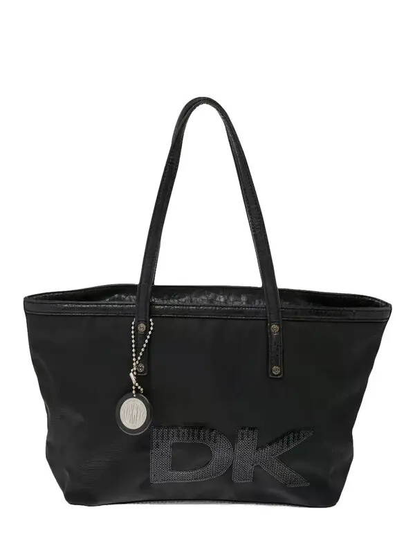 Dkny Logo-embellished Tote - Black